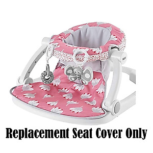 Replacement Part for Fisher-Price Sit-Me-Up Floor Seat - GBL23 ~ Replacement Seat Cover in Pink and White