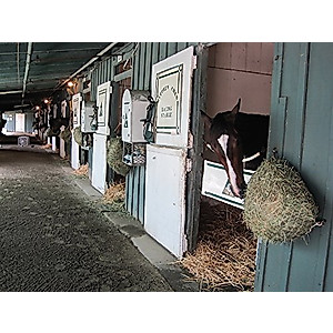 Freedom Feeder Mesh Net Full Day Slow Horse Feeder — Designed to Hold 30 lbs/4 Flakes of Hay and Feed Horse All Day — Reduces Horse Feeding Anxiety and Behavioral Issues