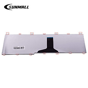 SUNMALL Keyboard Replacement Compatible with Toshiba Satellite C650 C650D C655 C655D C660 C660D C665 C665D L550 L550D L650 L650D L655 L655D L670 L670D L675 L675D L770 L750D L755 B350 Series Laptop
