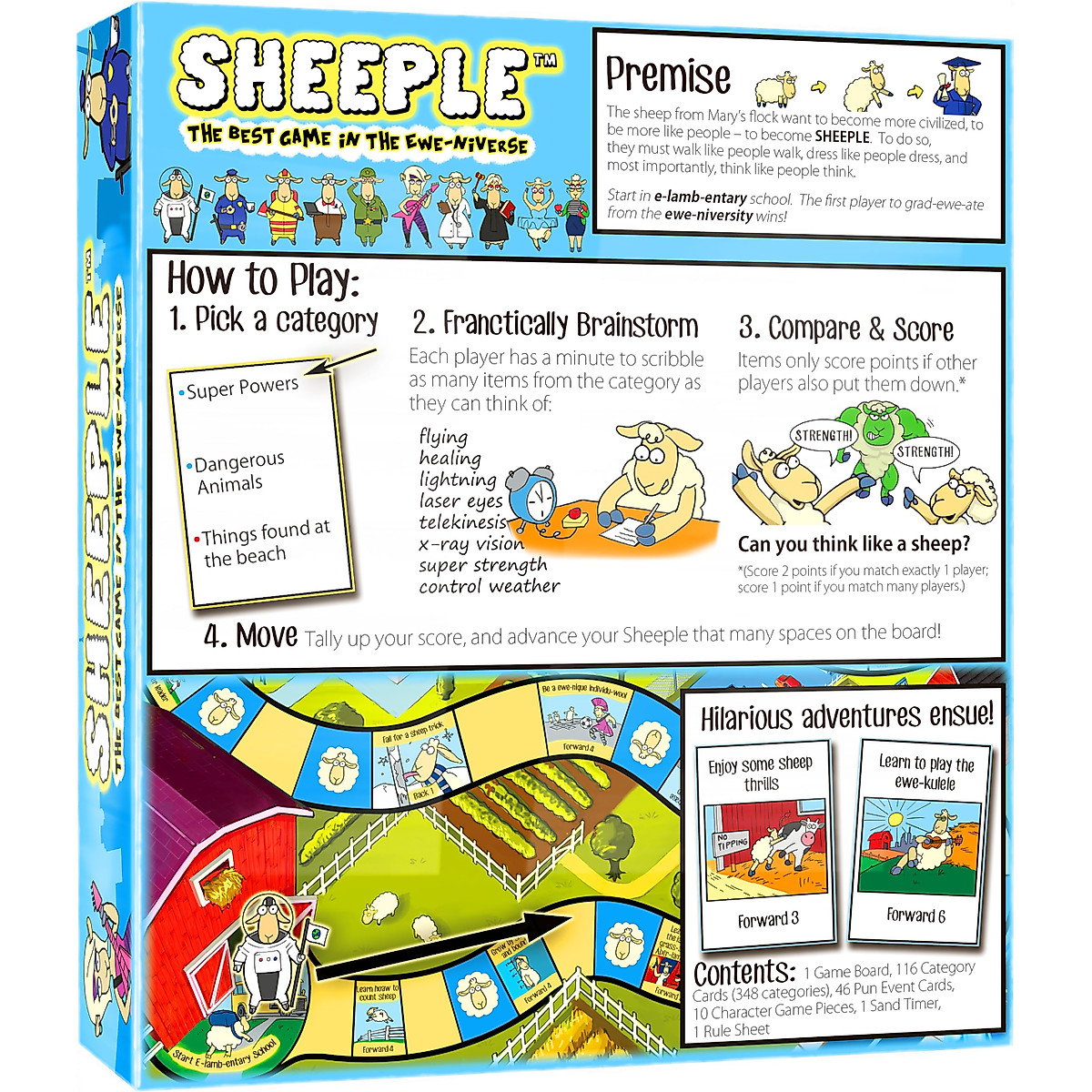 SHEEPLE™ - The Game Where Great Minds Think Alike | Fun Family Friendly Word Association Party Game, 3 to 12 Players, Ages 8+