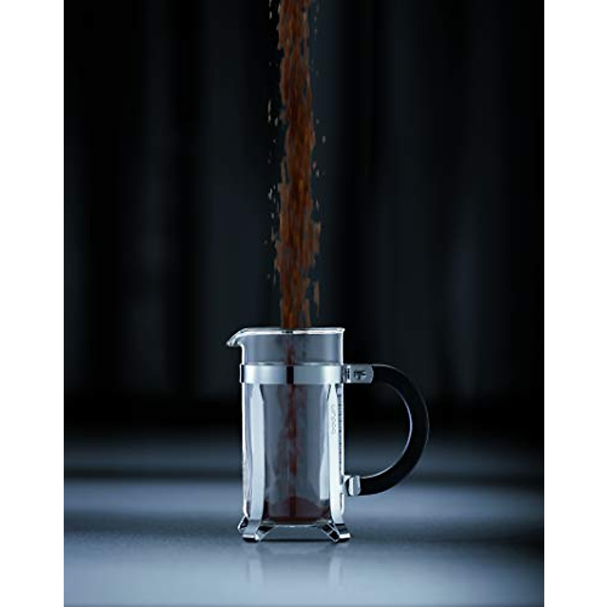 Bodum Chambord French Press Coffee Maker with BPA-Free Tritan Plastic Shatterproof Carafe, 12 Ounce, Chrome