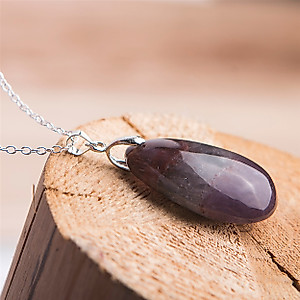 Natural Auralite 23 Gemstone Crystal Pendant Necklace Fine Jewelry for Women for Her