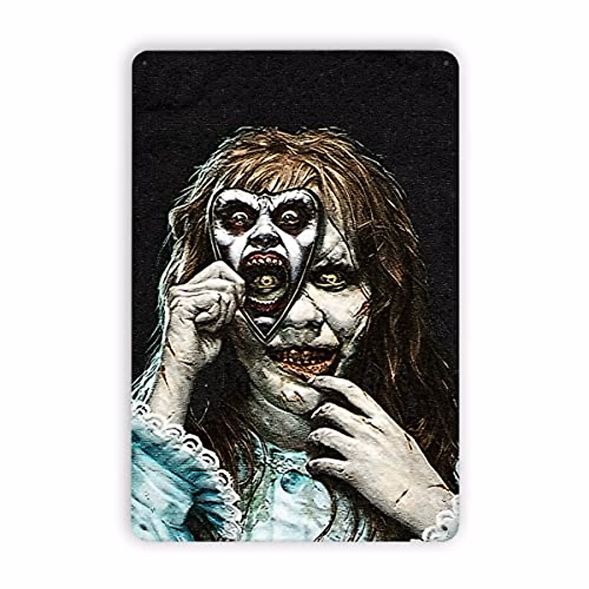 Gellyposter Metal Tin Signs Creative Tin Sign Classic Horror Movie Funny Novelty Metal Sign Retro Wall Decor for Home Gate Garden Bars Restaurants Cafes Office Store Pubs Club Sign Gift6x8 Inch