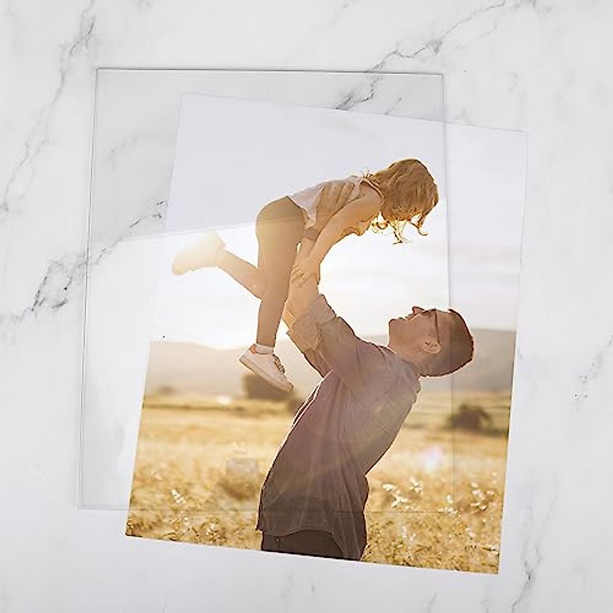 Lyeasw 8x10 Glass Replacement Sheets for Picture Frame Set of 4, 8 by 10 Real High-Definition Glass Cover