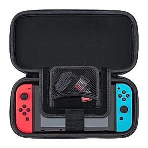 PDP Gaming Officially Licensed Switch Slim Deluxe Travel Case - Zelda Breath of the WIld - Semi-Hardshell - Console Stand - Protective PU Leather - Holds 14 Games - Works with Switch OLED & Lite