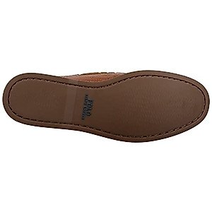 Polo Ralph Lauren mens Bienne loafers shoes, Tan Tumbled Leather, 10 US