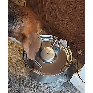 KOOGMOON Cat Water Fountain Stainless Steel, 108oz/3.2L Automatic Cat Fountain, Multi-Filtration, Easy to Clean, Ultra Silent Dog Water Dispenser for Cats, Dogs and Other Pets