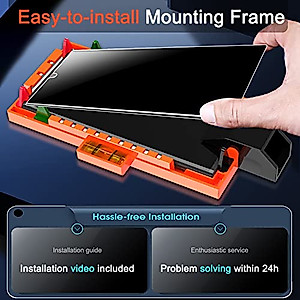 IMBZBK [3+3 Pack UV for Samsung Galaxy S23 Ultra Privacy Screen Protector Tempered Glass Accessories 3 Pack Privacy Screen Samsung S23 Ultra Fingerprint Suitable 3 Pack Camera Lens Protector