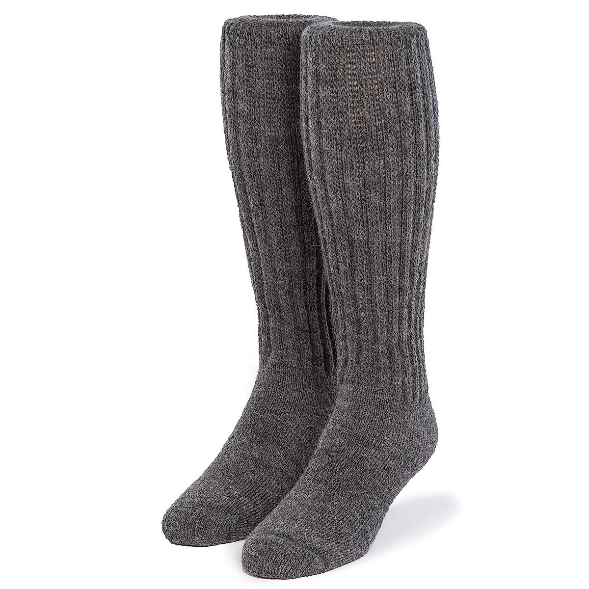 WARRIOR ALPACA SOCKS - Second to None Thick Alpaca Terry Lined Boot Socks - Unisex (1 Pair X-Large, Medium Gray)