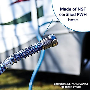 Camco TastePURE 35-Foot Premium Camper/RV Drinking Water Hose | Features a Heavy-Duty No-Kink Design with Strain Relief Ends & 5/8-Inch Inside Diameter | NSF Drinking Water Safe Certified (22843)