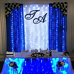 10x10 Royal Blue Backdrop Curtain for Parties Wrinkle Free Blue Photo Curtains Backdrop Drapes Fabric Decoration for Wedding Birthday Party Baby Shower 5ft x 10ft,2 Panels