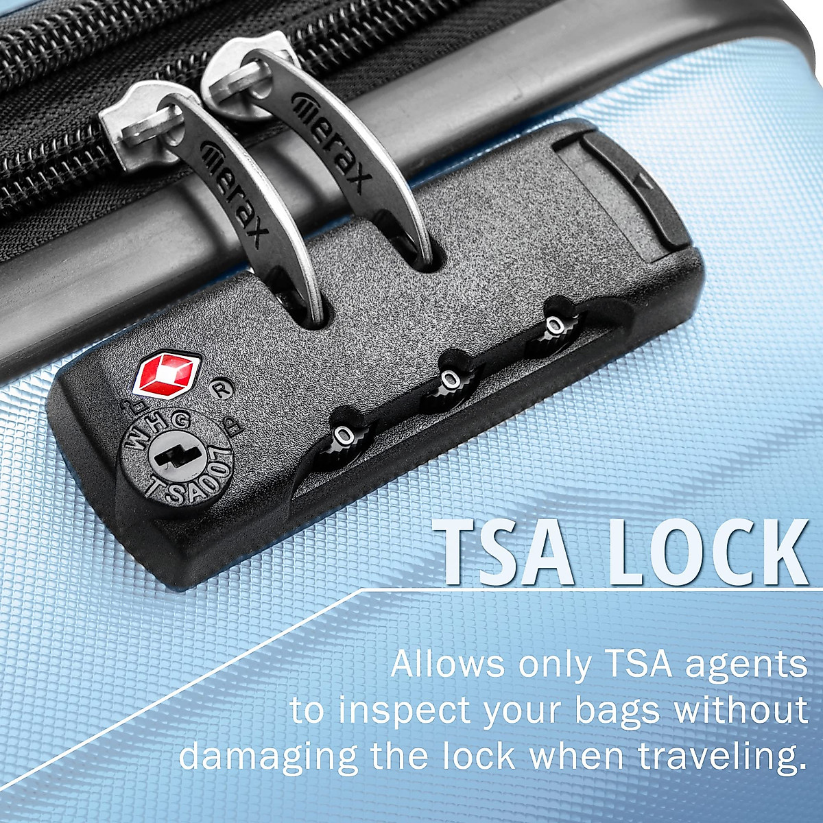 Merax Luggage Sets 2 Piece Suitcase Set 20/28,Carry on Luggage TSA Lock Expandable,Hard Case Luggage with Spinner Wheels,Blue