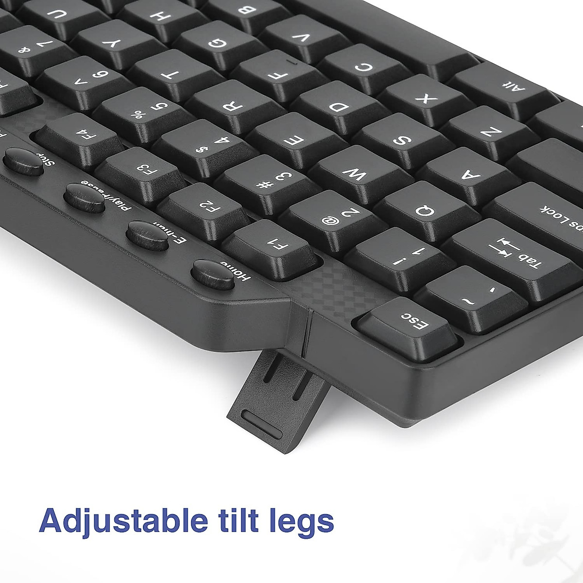 (2PACK) Wired Keyboard and Mouse,Rii RK203 Ultra Full Size Slim USB Basic Wired Keyboard Mouse Combo Set with Number Pad for Computer,Laptop,PC,Notebook,Windows