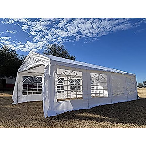 26'x13' PE Party Tent White - Heavy Duty Canopy Carport - by DELTA Canopies