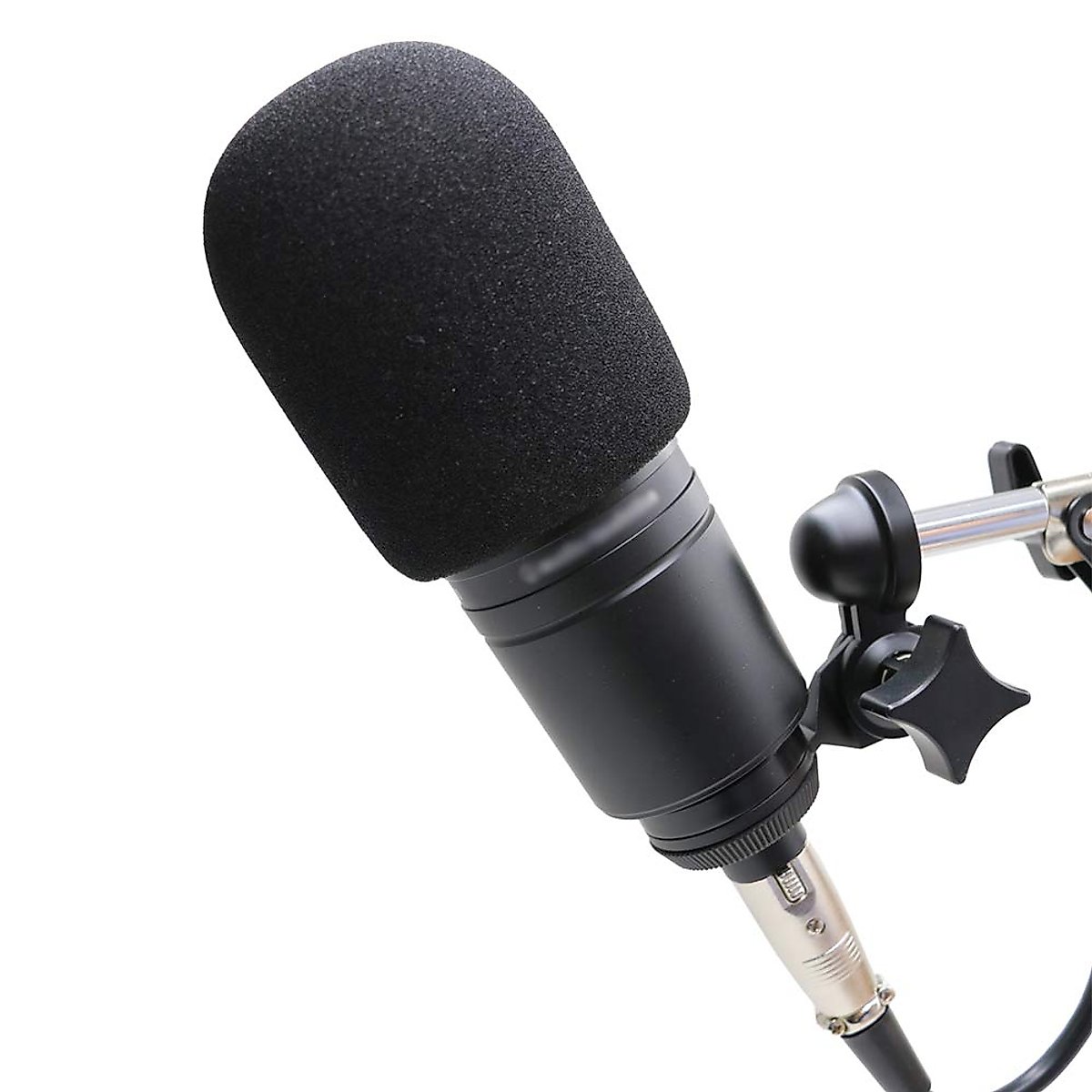 YOUSHARES Audio-Technica AT2020 Pop Filter - 2 PCS AT2020 Microphone Windscreen for Audio Technica AT2020 and AT-2035 AT-2050 ATR2500 ATR2500X AT-4040 Microphones (Black)