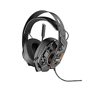 RIG 500 PRO HA Gen 2 Competition Grade PC Gaming Headset with Dolby Atmos 3D Surround Sound - 50mm Speaker Drivers - Flip-to-Mute Mic - Black/Copper