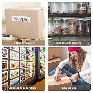 Wide Masking Tape, General Purpose Beige White Painters Tape for Home, Office, School Stationery, DIY Art, Crafts, Labeling (2 Inch X 55 Yard)