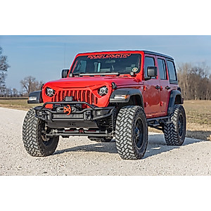 Rough Country Tubular Front Bumper for 07-24 Jeep Gladiator JT/JK & JL - 10647