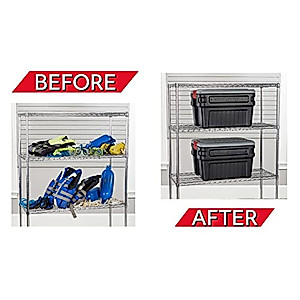 Rubbermaid ActionPacker️ 24 Gal Lockable Storage Bins Pack of 2, Industrial, Rugged Storage Containers with Lids