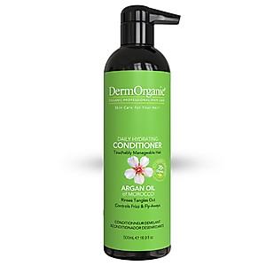 DermOrganic Argan Oil Daily Hydrating Hair Care-Sulfate Free & Color Safe-CONDITIONER 16.9 oz