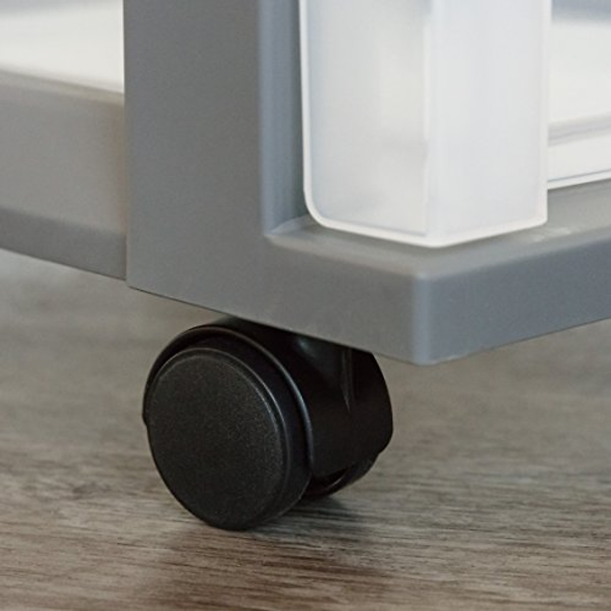 IRIS USA MC Plastic Storage, Rolling Cart with Organizer Top, 4 Drawer/GREY CLR, Gray