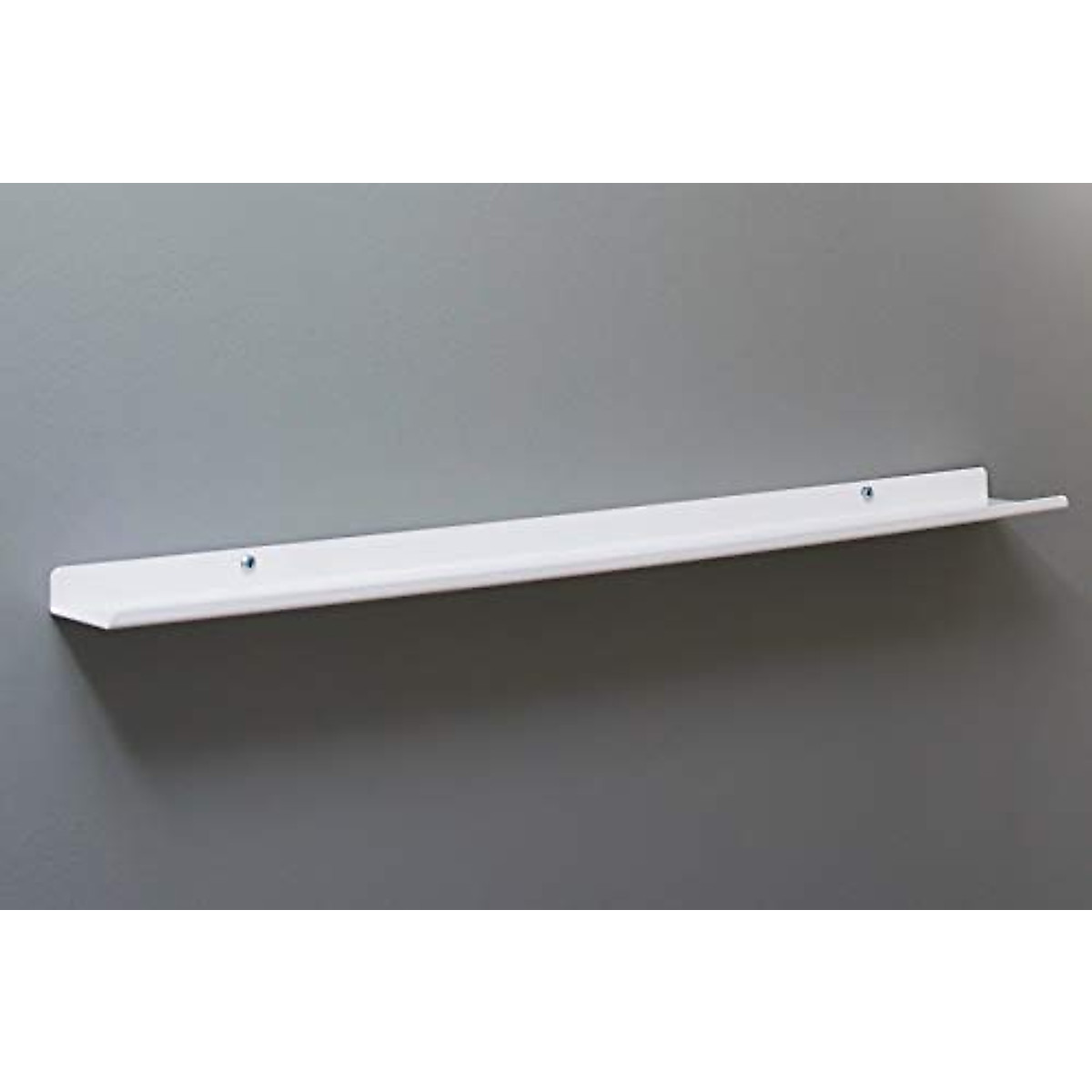 RBH Design Concepts Floating Ledge, Photo Shelf, Art Ledge - Very Durable and Made in The USA (White, 33")