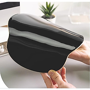 Ergonomic Mouse Pad with Gel Wrist Support,Mouse Mat Comfortable Mousepad with Smooth Wrist Rest Surface and Non-Slip Base for Pain Relief,Computer,Laptop,Office & Home, 9.4 x 8.1 in, Modern Design