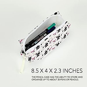Bag Pen Case Pouch Box Organizer for Teen Girls Boys School Students Men Women Waterproof Zipper Pouch for Office Makeup, Cow Print Cow Stuff for Cow Lovers