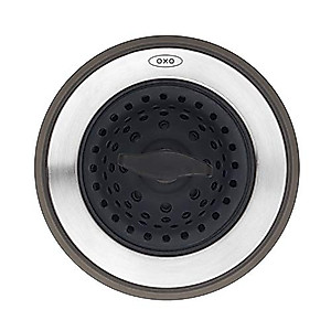 OXO Good Grips 2-in-1 Sink Strainer Stopper, Black