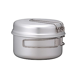 Snow Peak Titanium Multi Compact Cookset - Ultralight Camping Cookware Set with Pots & Frying Pans - Titanium Cookset for Outdoor Cooking