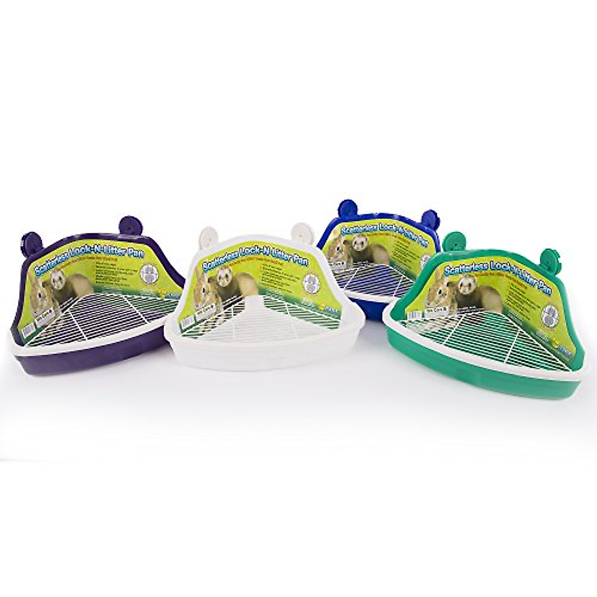 Ware Manufacturing Plastic Scatterless Lock-N-Litter Small Pet Pan (Colors May Vary)