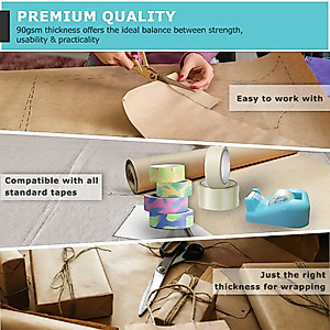 Triplast 400mm x 30m Roll of Brown ECO Kraft Paper | Made from 100% Recycled Paper | Biodegradable & Fully Recylable Brown Wrapping Paper Roll | Wrapping and Packing Paper