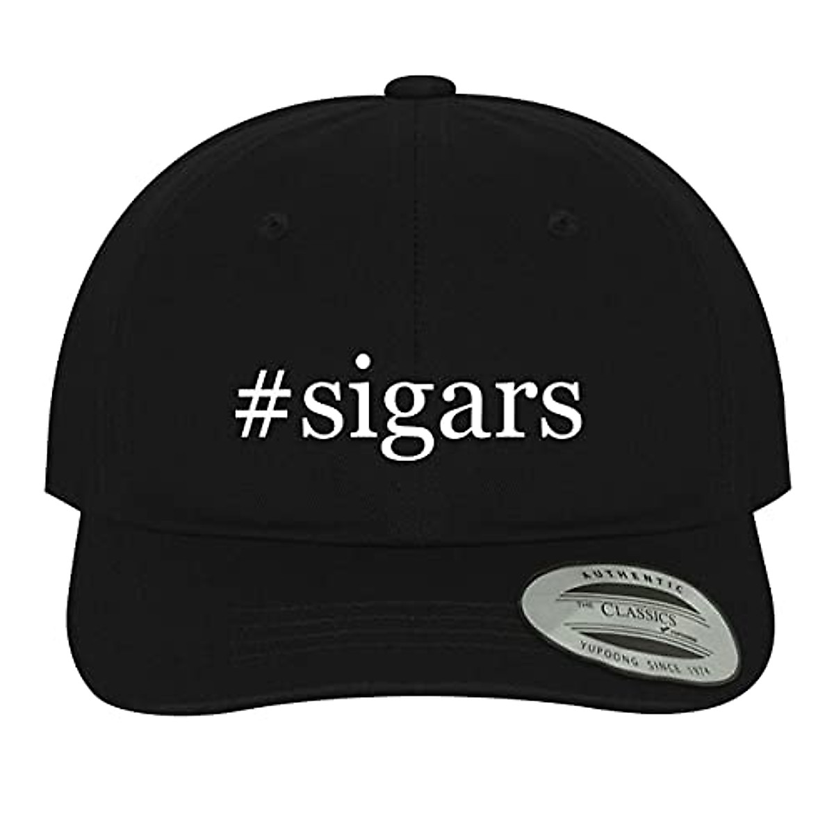 #sigars - Soft Hashtag Dad Hat Baseball Cap, Black, One Size