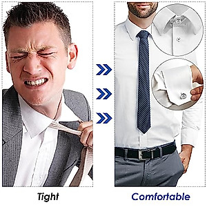 Ouligay 18PCS Collar Extenders Shirt Collar Extenders Pants Button Extender Extender Button Set Collar Button Extender for Mens Dress Shirts Suits Trouser, Coat, Shirts