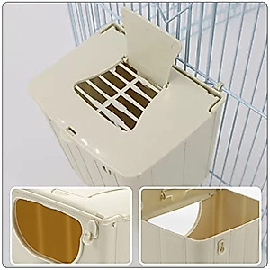 Happyyami 3pcs Plastic Birds Nesting House Bird Finch Nest Breeding Box Outdoor Mounted Parakeet Nest Box Plastic Hanging Bird Hut for Bird Cockatiel Parrot Budgie Random Color