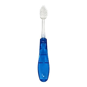 Radius Tour Travel Brush & Case with Replaceable Brush Head ADA Accepted Toothbrush Improve Gum Health - Blue - Pack of 1