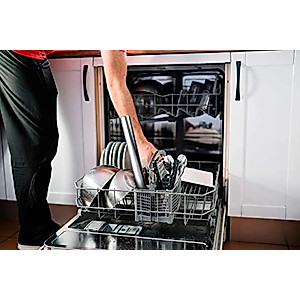 HelferX 15 inch Long Stainless Steel Rolling Pin for Baking - Perfect for Fondant, Dumpling, Ravioli, and Pizza Dough