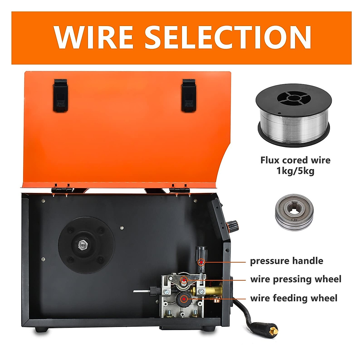 RADNA Portable Home Beginner Lightweight Welder Semi-Automatic Welding Machine MIG-250 3 in 1Tig Mig Mini Welding Inverter Machine Welder (Color : MIG250wire tig Torch)