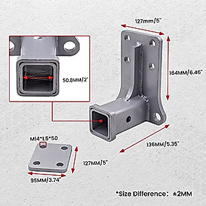 Class-3 Hitch 2" Receiver for Mercedes W163 ML-Class ML320 ML350 ML430 ML500 1998 1999 2000 2001 2002 2003 2004 2005 Trailer Hitch Class III