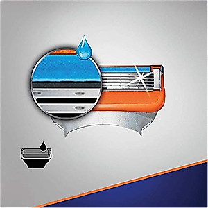 Gillette Fusion5 Power Razor Blades for Men with Precision Trimmer, Pack of 4 Refill Blades