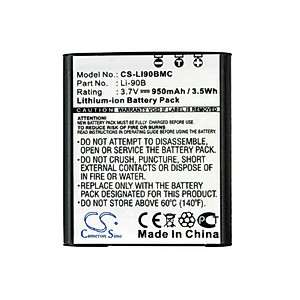 GYMSO Battery Replacement for Olympus Li-90B, LI-92B DS-9000, DS-9500, Powers Stylus SP-100, SH-50 his, Stylus XZ-2, Stylus XZ-2 his, Stylus XZ-2 iHS