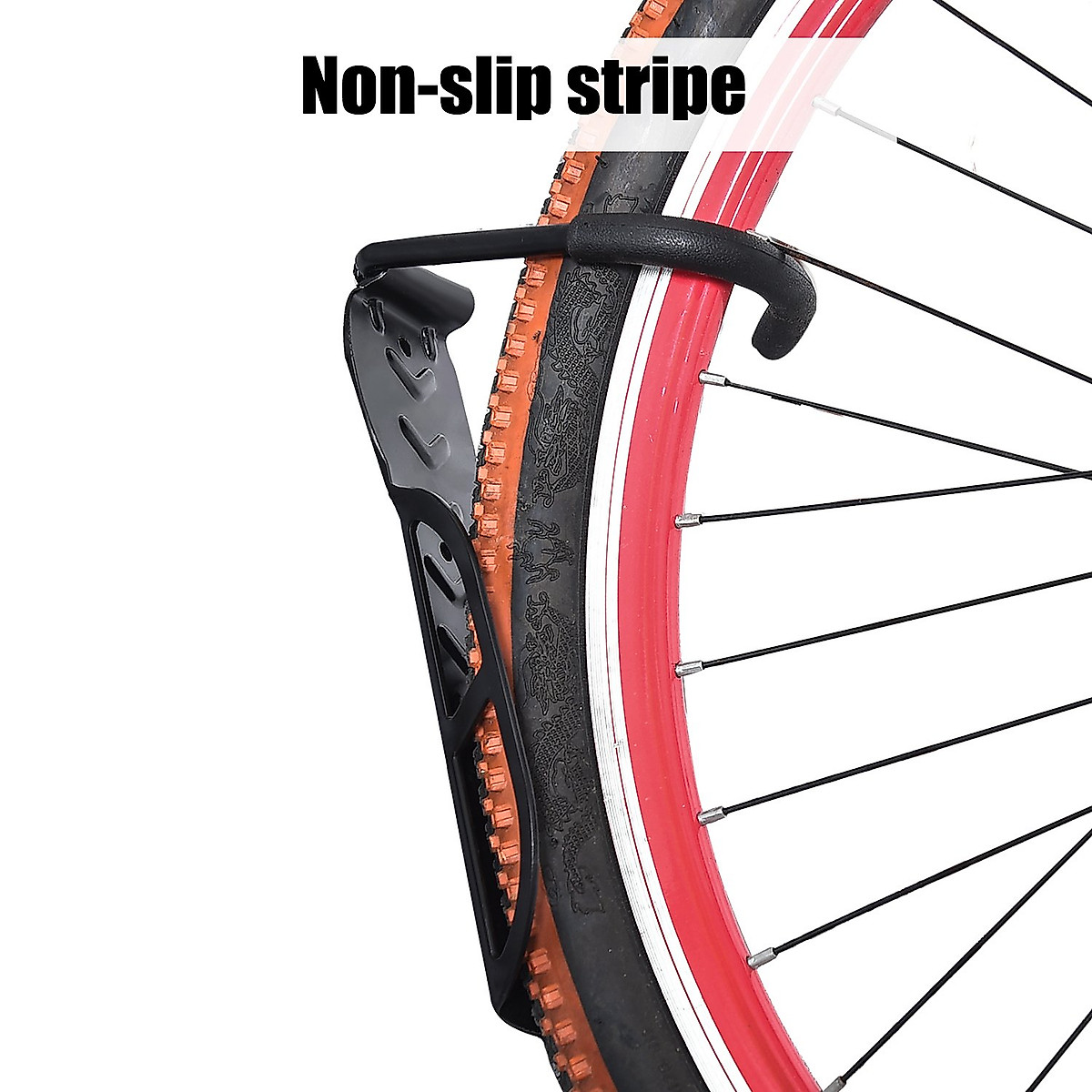 Auwey Bike Rack Garage Hanger Wall Mount Hook Rack Holder Bicycle Hanger Storage Vertical Bike Hook for Indoor Shed, Heavy Duty Holds up to 66 lb