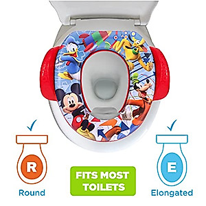 Disney Mickey Mouse "Clubhouse Capers" Potty Seat and Training Seat - Soft Cushion, Baby Potty Training, Safe, Easy to Clean