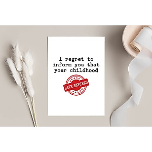 Funny 18th Birthday Card For Men Or Women With Envelope - Joke Card For Someone Who Is Turning 18 Years Old - Original And Unique Present Idea For Son - Daughter. - Your Childhood