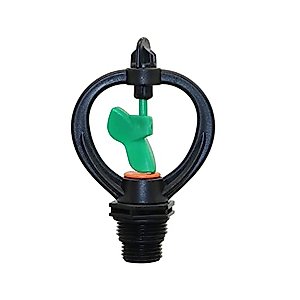 VIEUE Garden Drip Irrigation System Accessories 360 Degree Rotating Nozzle 1/2" to 3/4" External Thread Garden Irrigation Agricultural Lawn Watering Nozzle 2 Pieces