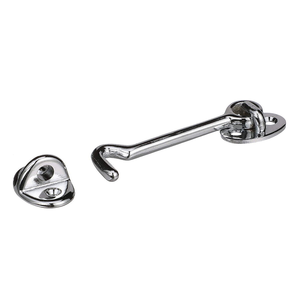 Seachoice Chrome-Plated Cast Brass 3 in. Marine Cabin Door Hook w/ #6 Fastener