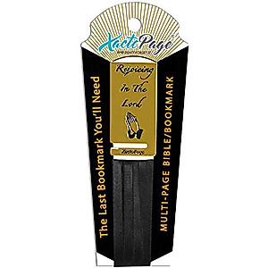 Bookmark for Bible or any Book with 8 Black Ribbons Multi Page Marker