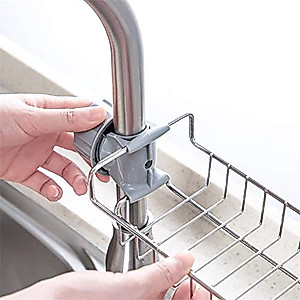 Adjustable Sink Drain Rack Sponge Storage Faucet Holder Soap Drainer Shelf Basket Organizer Kitchen Bathroom Accessories