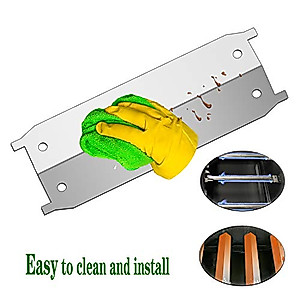 Boloda Steel Grill Heat Plates, 2PCS Grill Burner Replacement Parts, Heat Tent Vaporizor Bar for Brinkmann 810-9213-S, 810-9311-S, 810-9211-S, 810-9212-S Gas Models, Burner Covers