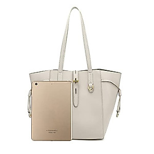 LL LOPPOP Large Designer Hobo Bag, Simple Tote Bags Shoulder Purse for Women Grey 204603